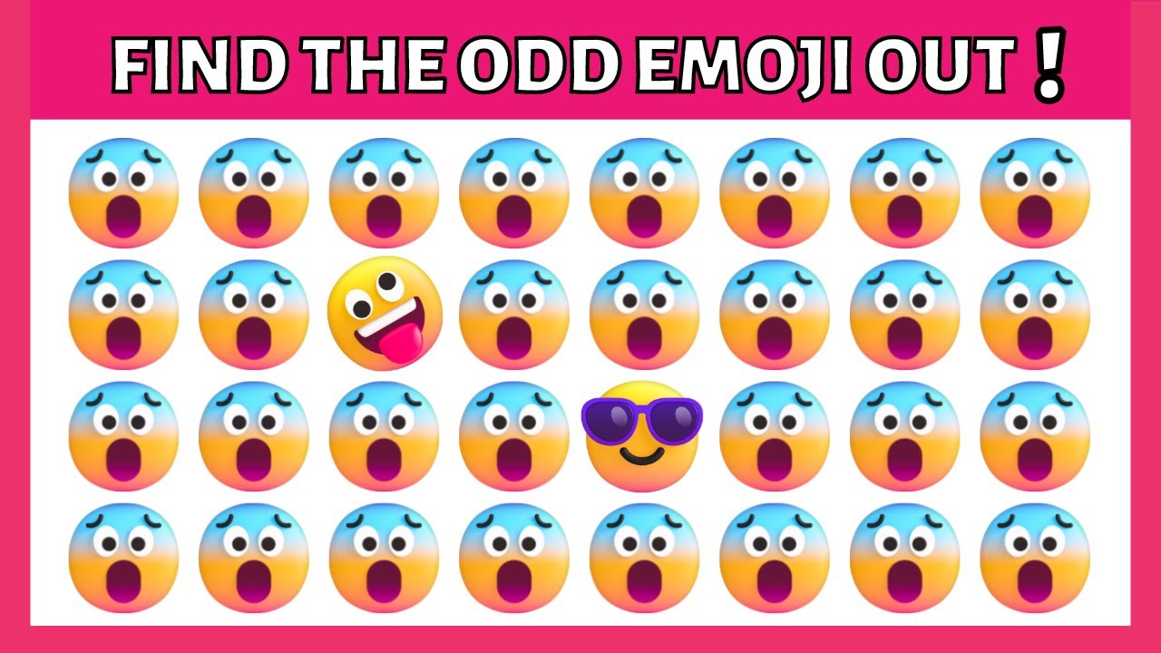 ODD EMOJI OUT CHALLENGE! | How good are your Eyes. Part-17 - YouTube