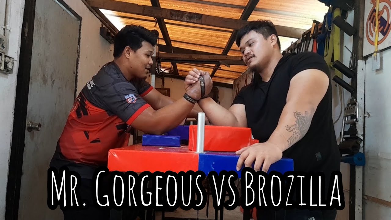 Mr. Gorgeous Damsi Abdullah vs Brozilla Calveen Petrus Armwrestling ...