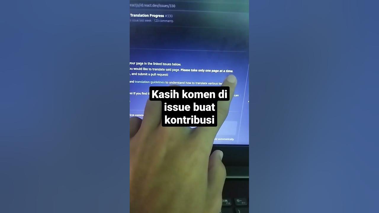 Kontribusi Ke Repo Id Reactdev Part 11 Reactjs Reactdev Frontenddev Knowledge Youtube 
