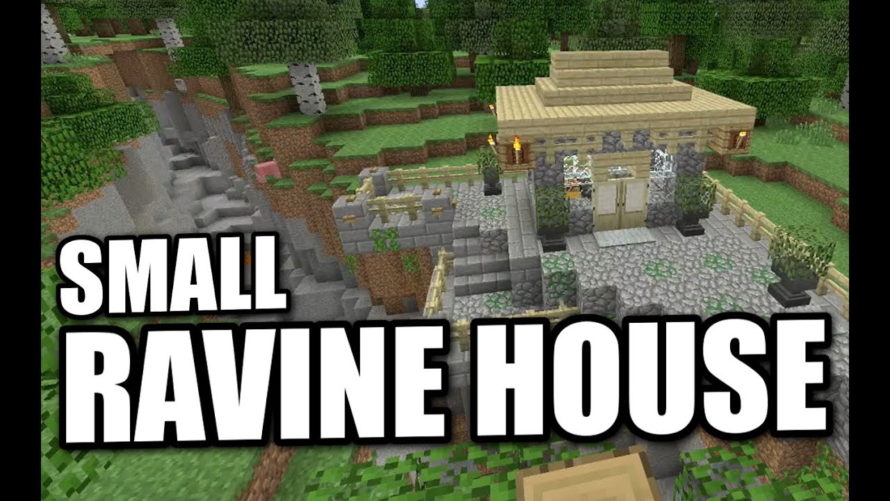 Minecraft PS4 - SMALL RAVINE HOUSE - Tutorial ( PS3 / XBOX / WII U / PE ...