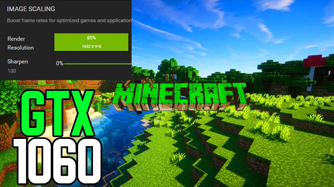 GTX 1060 3gb | Minecraft | Image scaling 85% - YouTube
