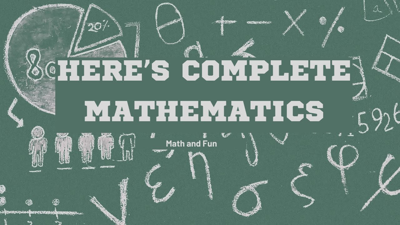 Fun and Joy with Complete Mathematics - YouTube