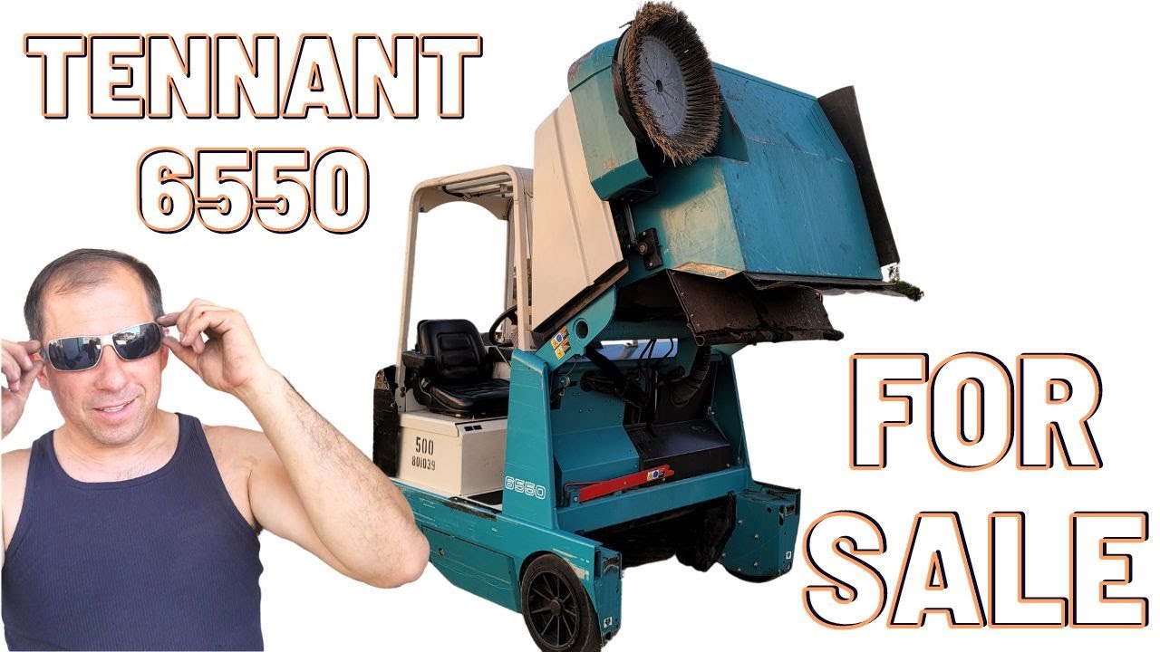 Sold Tennant 6550 Sweeper on Propane Vacuum Equipment Floor or Street ...