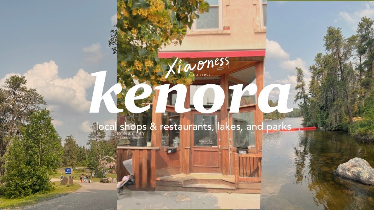 vlog. trip to kenora, on 🌳 lakeside restaurant, local coffee & icecream ...
