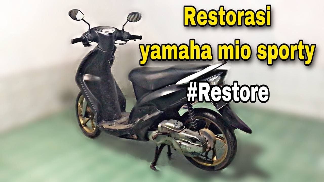 Restorasi motor yamaha mio sporty. part1 pembongkaran | how to ...