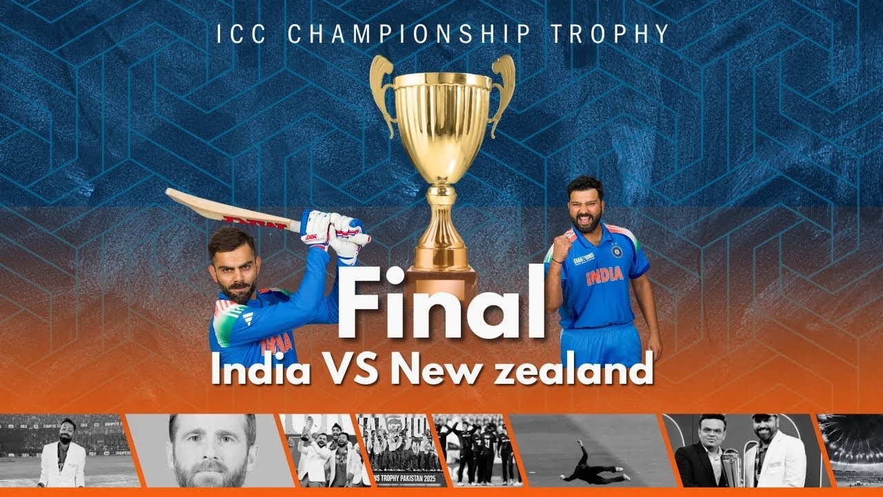 IND VS NZ ICC Champions trophy 2025 Final Match in Dubai Cricket ...