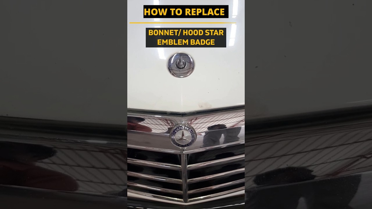 How to Replace Mercedes Benz Bonnet/Hood Star Emblem Badge in E -Class ...