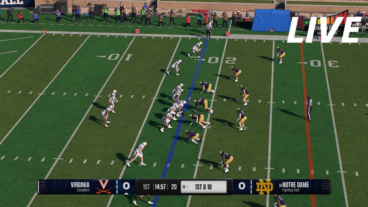 NCAAF LIVE🔴Virginia Cavaliers vs.Notre Dame Fighting Irish College ...