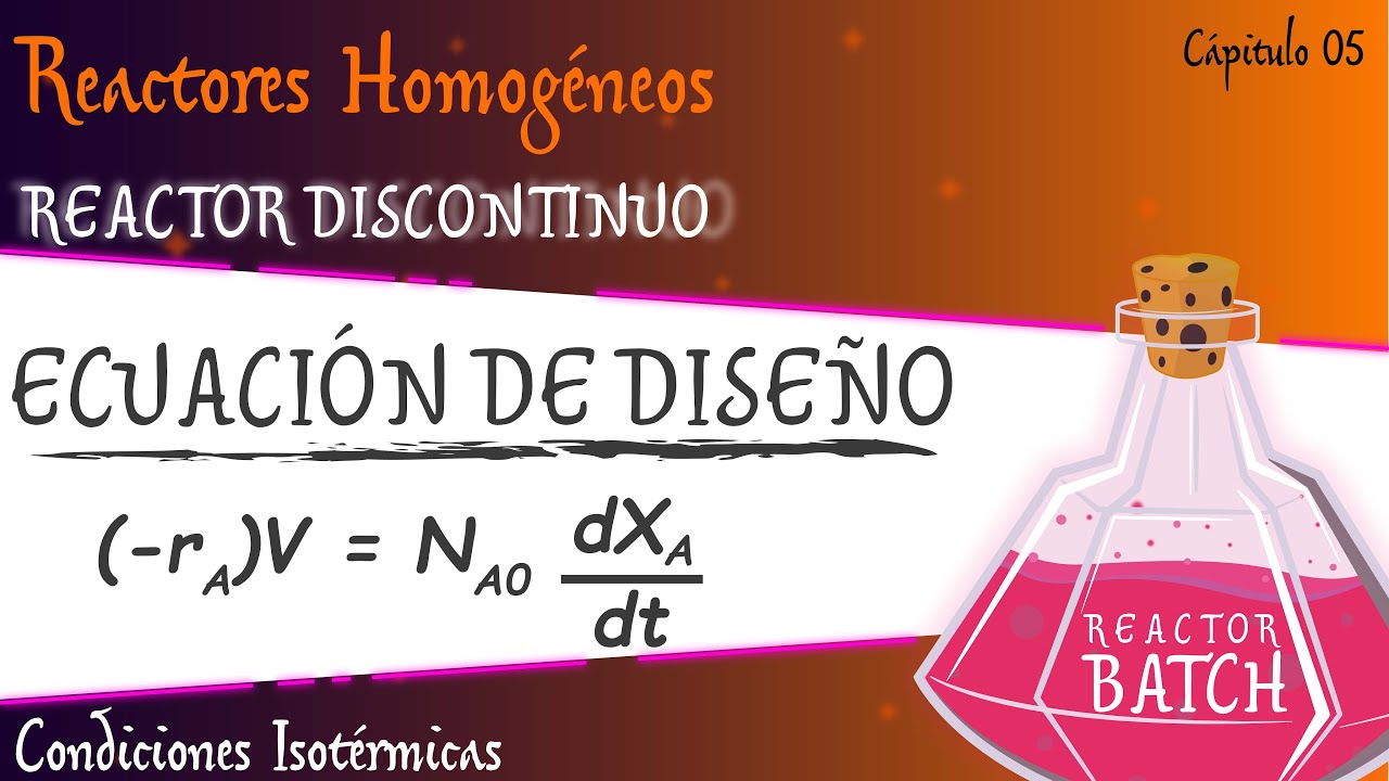 Reactor Discontinuo Isotérmico (Ecuación de diseño) - YouTube