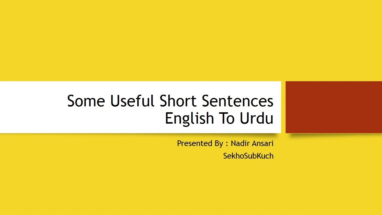 Practical Short Sentences Designed to Aid in Effective Communication ...