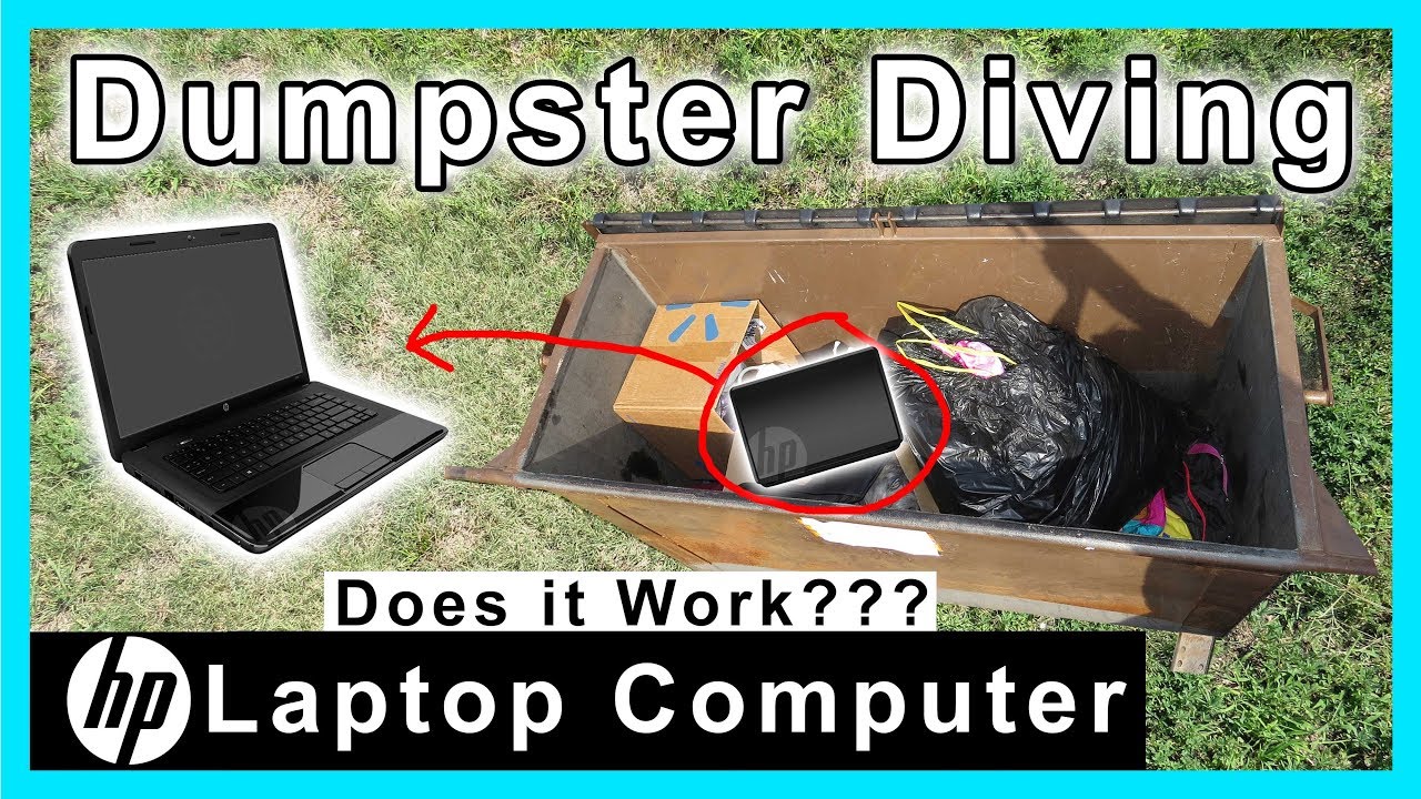 Found working HP Laptop Computer Dumpster Diving #184 - YouTube
