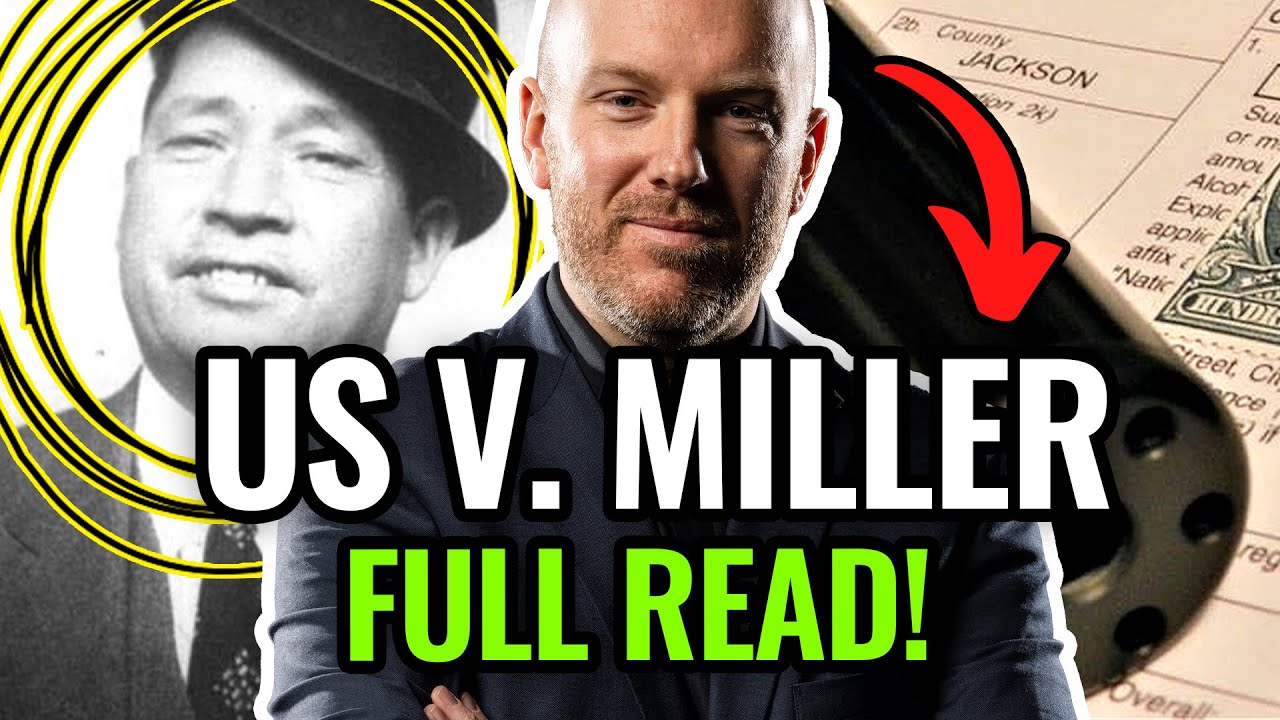 AUDIO Book: SUPREME COURT United States v. Miller (1939) challenge to ...