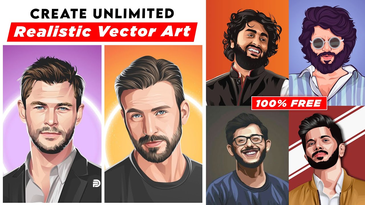 Ai Vector Art | Ai Vector Art Generator | Normal To Cartoon Image | Ai ...