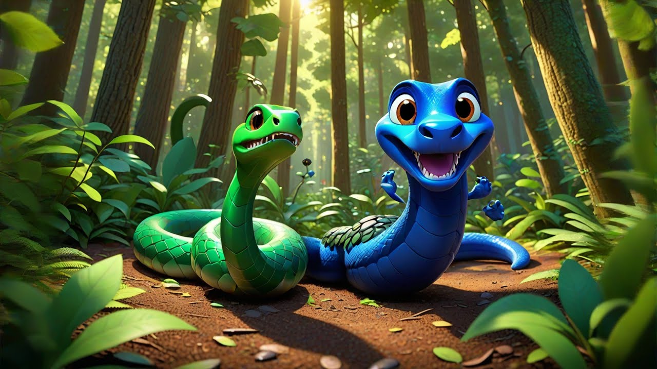 Seven Silly Snakes Say “Sss!” | Funny Snake Song for Kids | Nursery ...