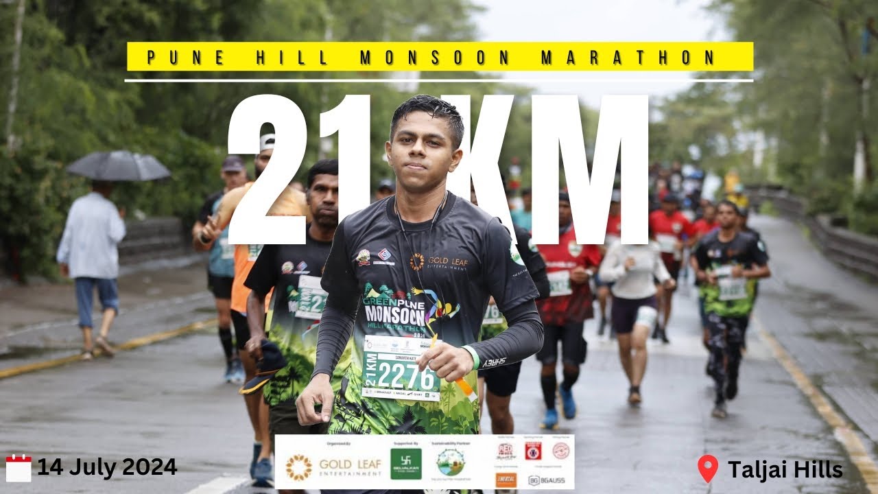 PUNE HILL MONSOON MARATHON | 21 KM HALF MARATHON - YouTube