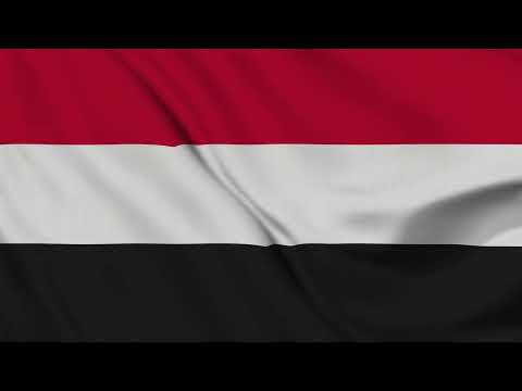 Yemen National Flag Waving 4K | علم اليمن