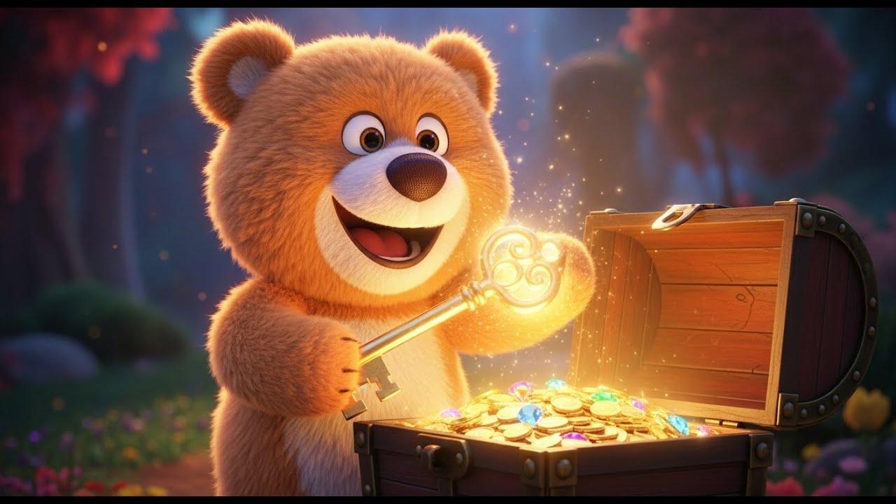 Mi osito de peluche encontró una llave | Canción infantil mágica y ...