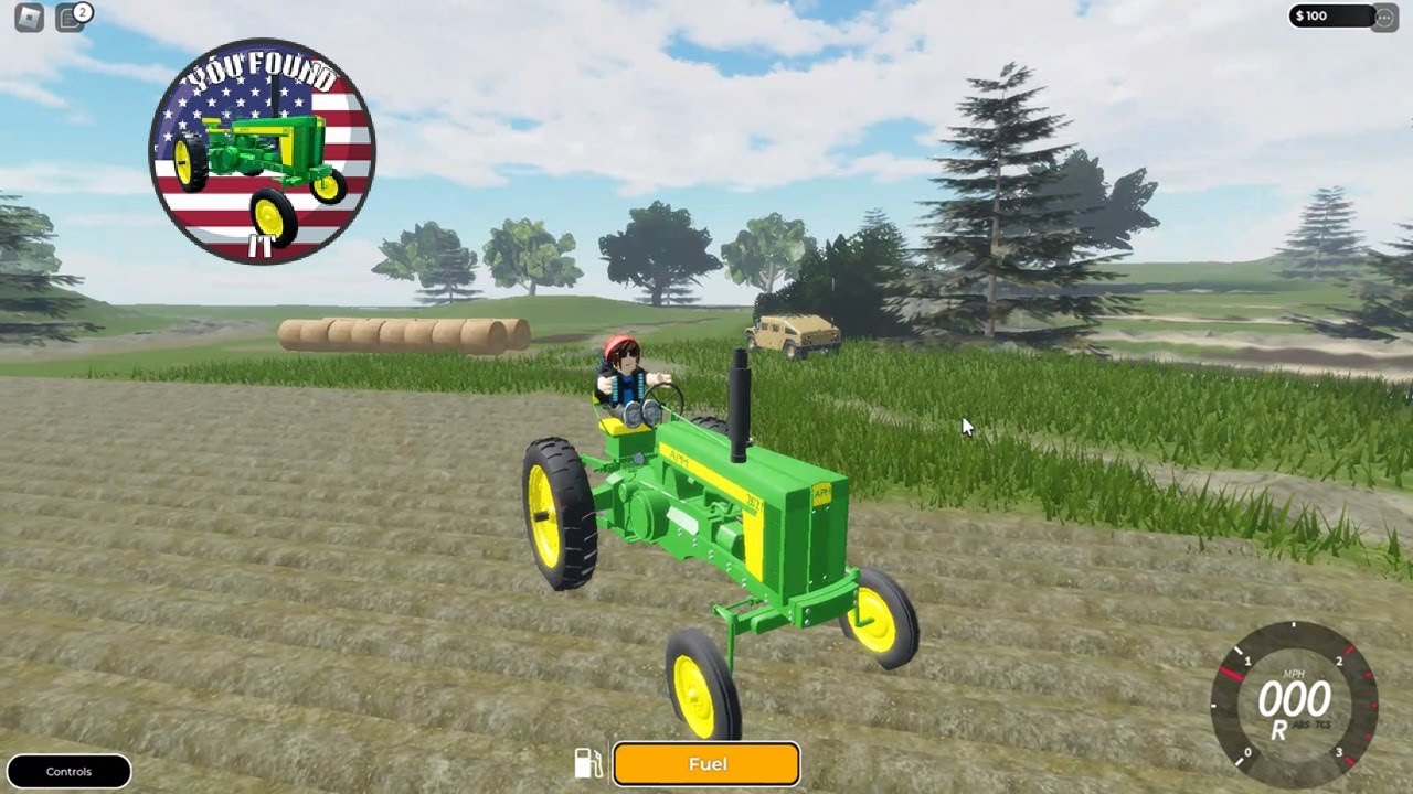 American Plains Mudding Roblox Hidden Vehicle Location (Tractor) - YouTube