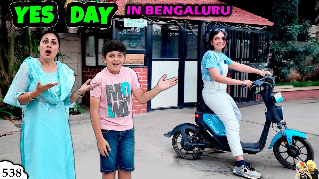 TRIP to Bengaluru | YES DAY Family Travel Vlog | Funny activities ...