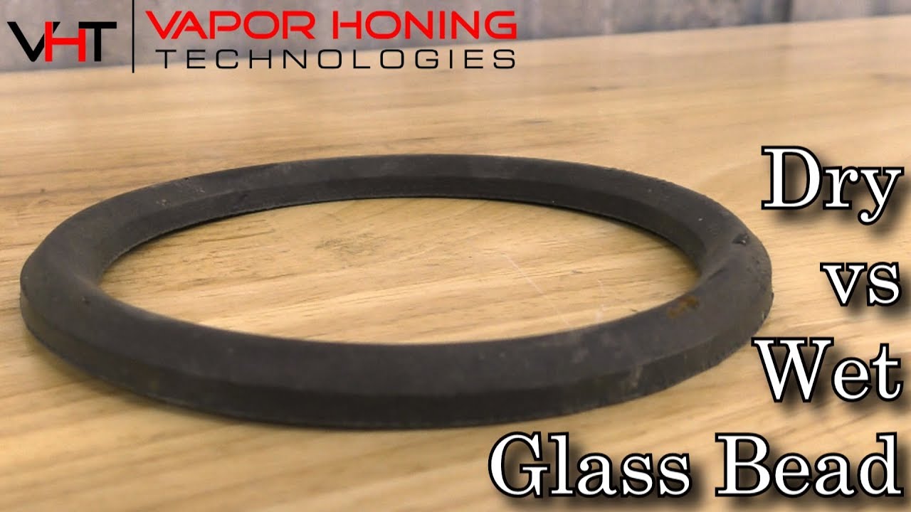 Dry vs Wet Glass Bead Comparisons: rubber seal - Vapor Honing ...