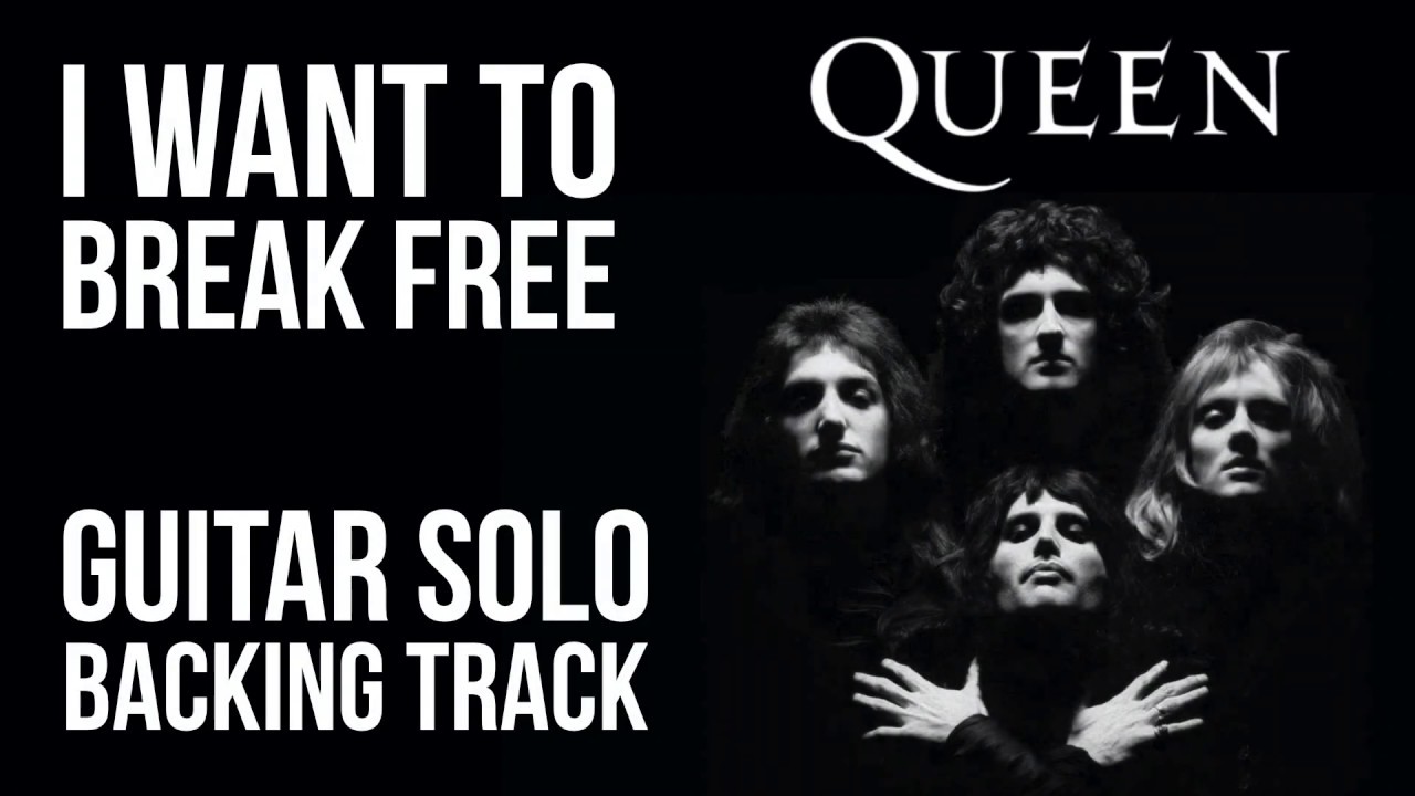Queen I Want To Break Free Guitar Solo Backing Track - YouTube