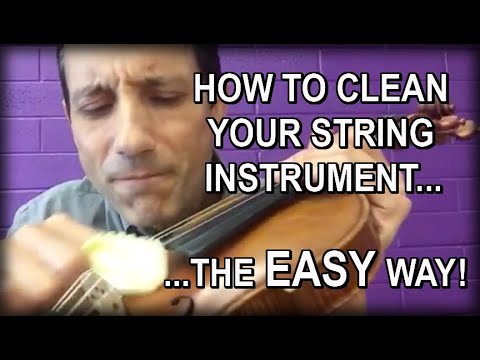 How to Clean a Violin (or ANY String Instrument) the Easy Way - YouTube