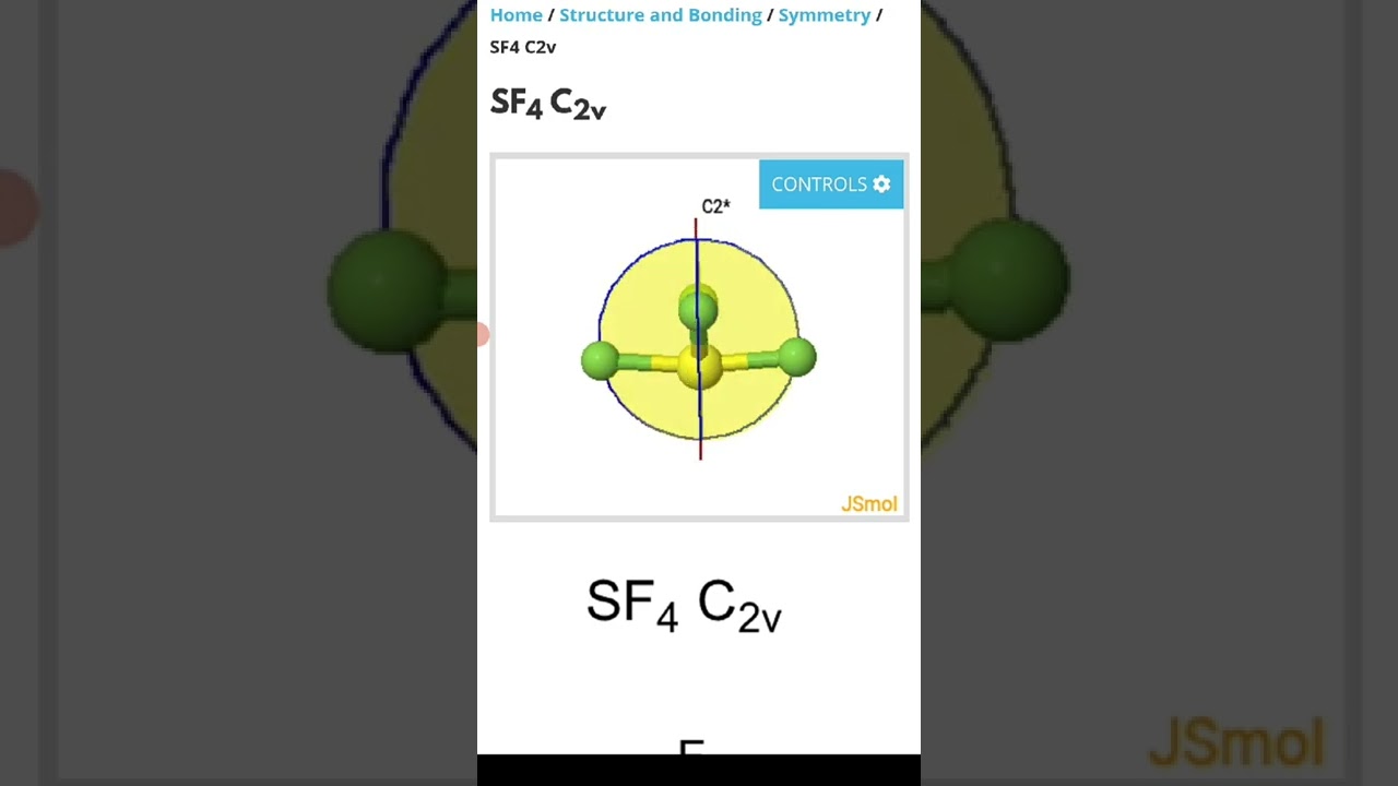 #shorts #SF_Symmetry C2v #Pointgroup - YouTube