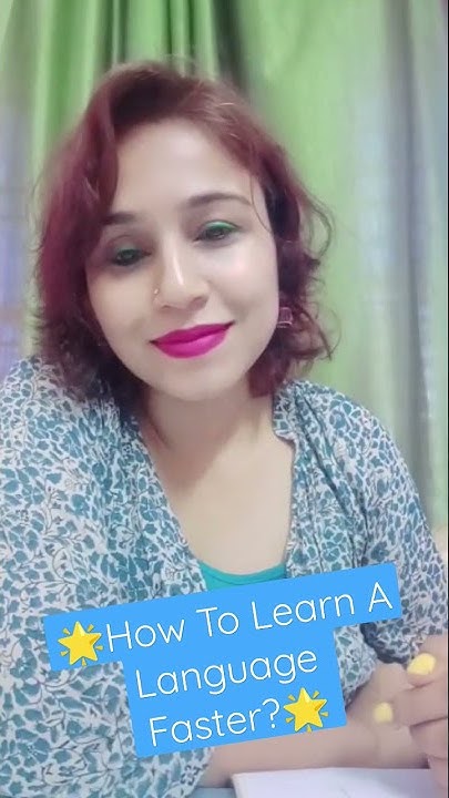 How To Learn A Language Faster? #shorts #spokenenglish - YouTube