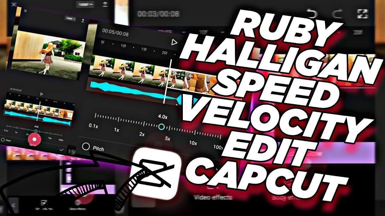 Ruby Halligan Speed Velocity Tutorial Capcut | Trending Tiktok Velocity ...
