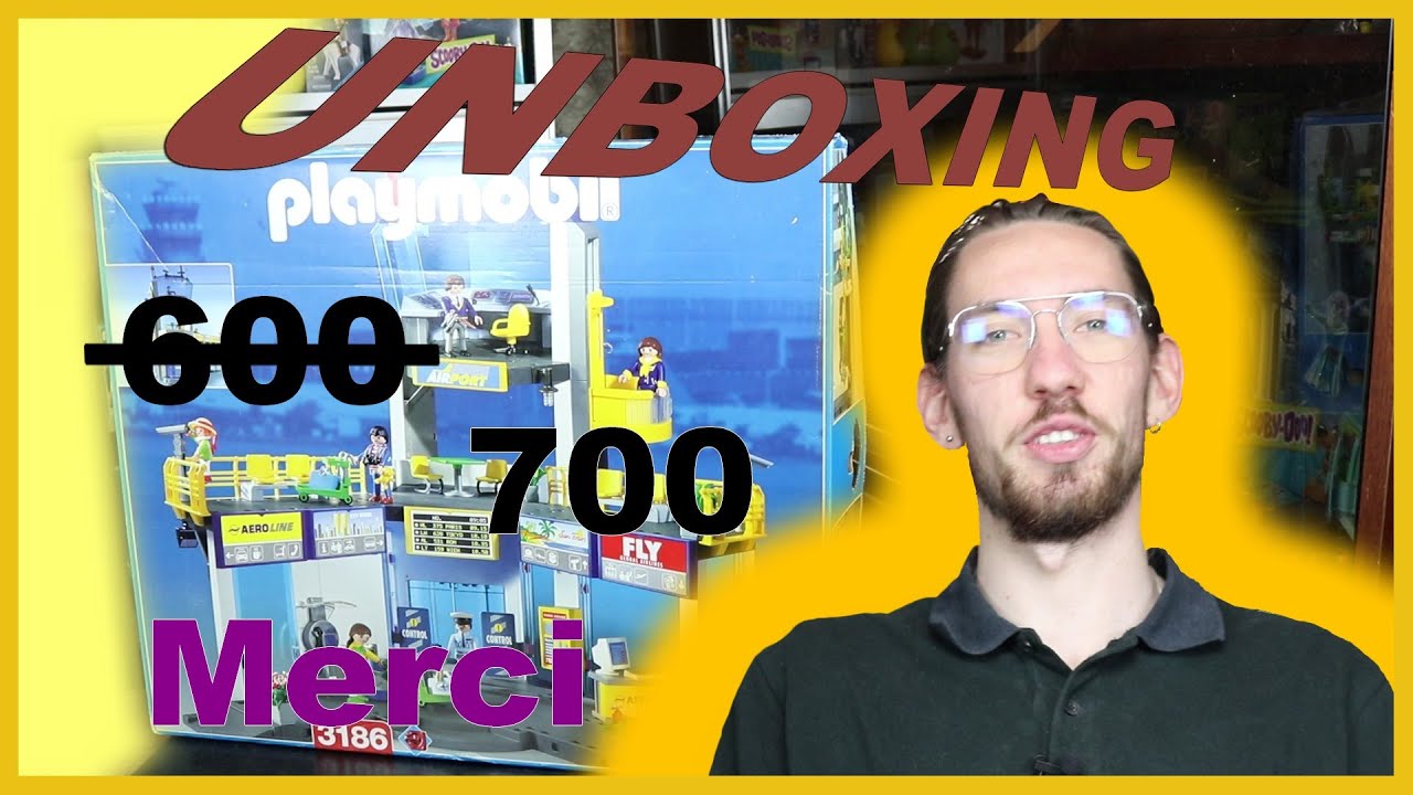 PLAYMOBIL AÉROPORT REF 3186-A + SURPRISE DE 2001 UNBOXING VINTAGE EN ...
