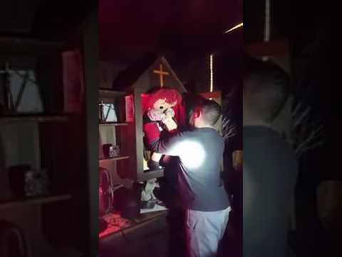 Moving of the Annabelle Doll to a new case very scary and dangerous ...