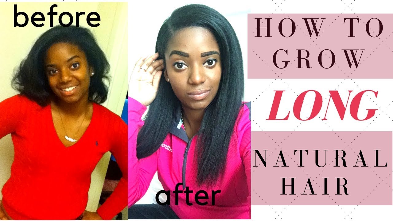 Tips on Growing Long Natural Hair - YouTube