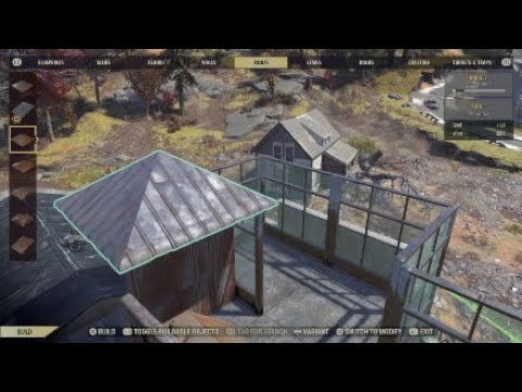 Fallout 76 How to place a foundation on a roof in Charleston - YouTube
