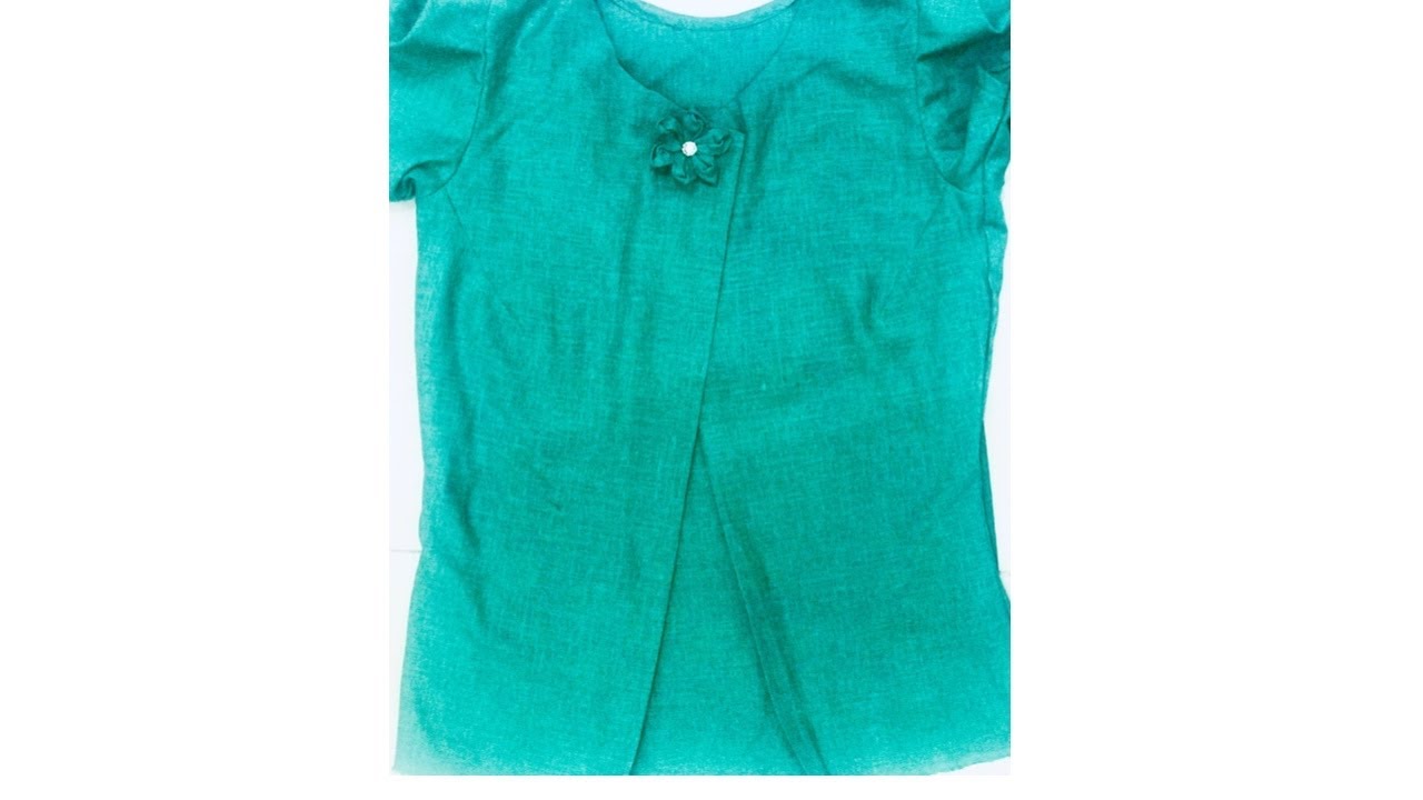 Overlap Pleats Top - Cutting and Stitching - YouTube