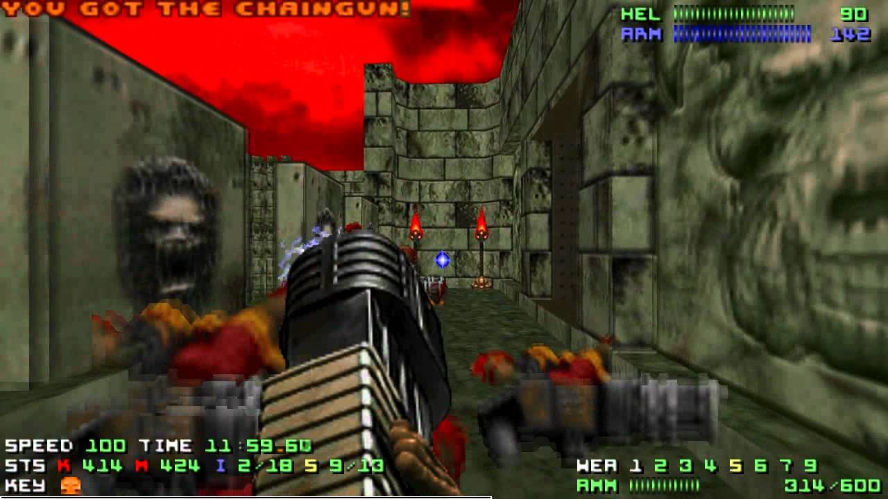 [Doom 2] Alien Vendetta - Map 27 "Stench Of Evil" UV-Max - YouTube
