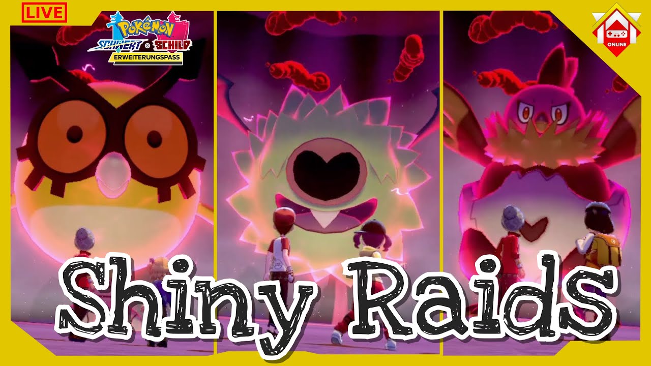 [Live] SHINY RAIDS + JAGD 🔴 Shiny Dyna Raids in Pokemon Schwert und ...