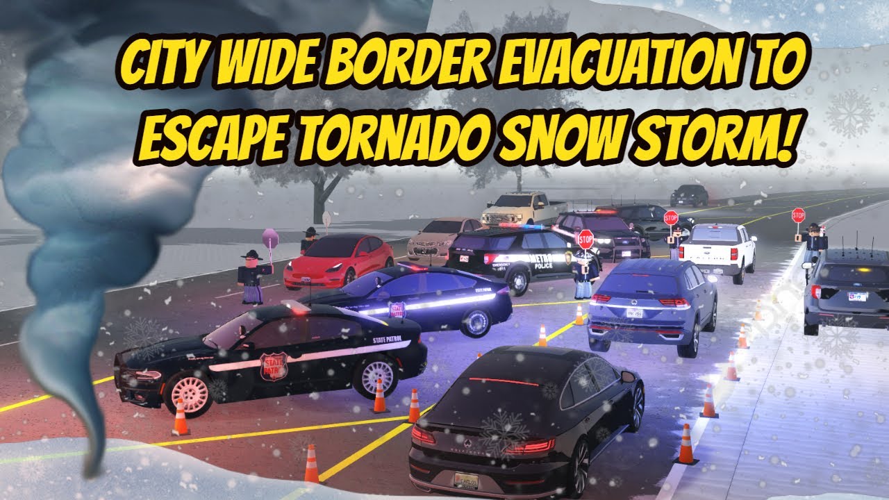 Greenville, Wisc Roblox l TORNADO SNOW STORM Border Evacuation Update ...