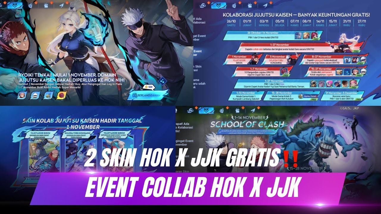2 SKIN JJK GRATIS ‼️ MAPS BEDUMA JADI DUNIA JUJUTSU ‼️ CUMA COLLAB HOK ...