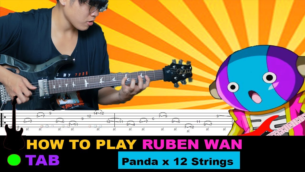 How to play | Ruben Wan - Panda x 12 Strings / TAB Tutorial - YouTube
