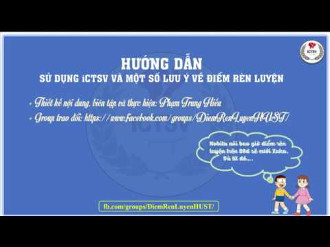 Hướng dẫn đăng nhập iCTSV và chấm điểm theo quy chế mới