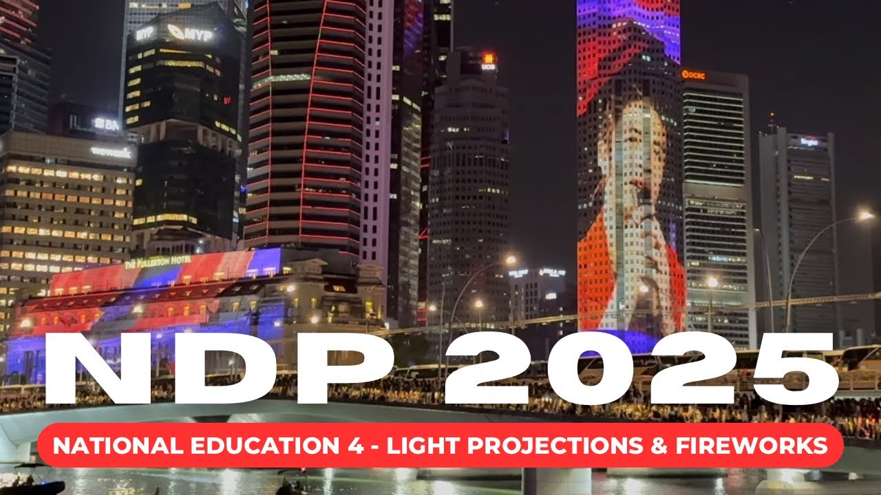 🇸🇬 NDP 2025 NE4 - Light Projections & Fireworks Finale - YouTube