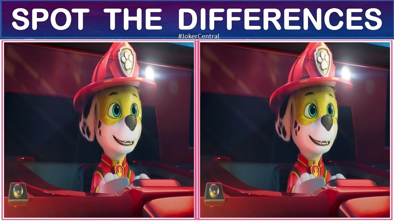 Paw Patrol: The Movie | Spot the Differences | Photo Puzzles | Find The ...