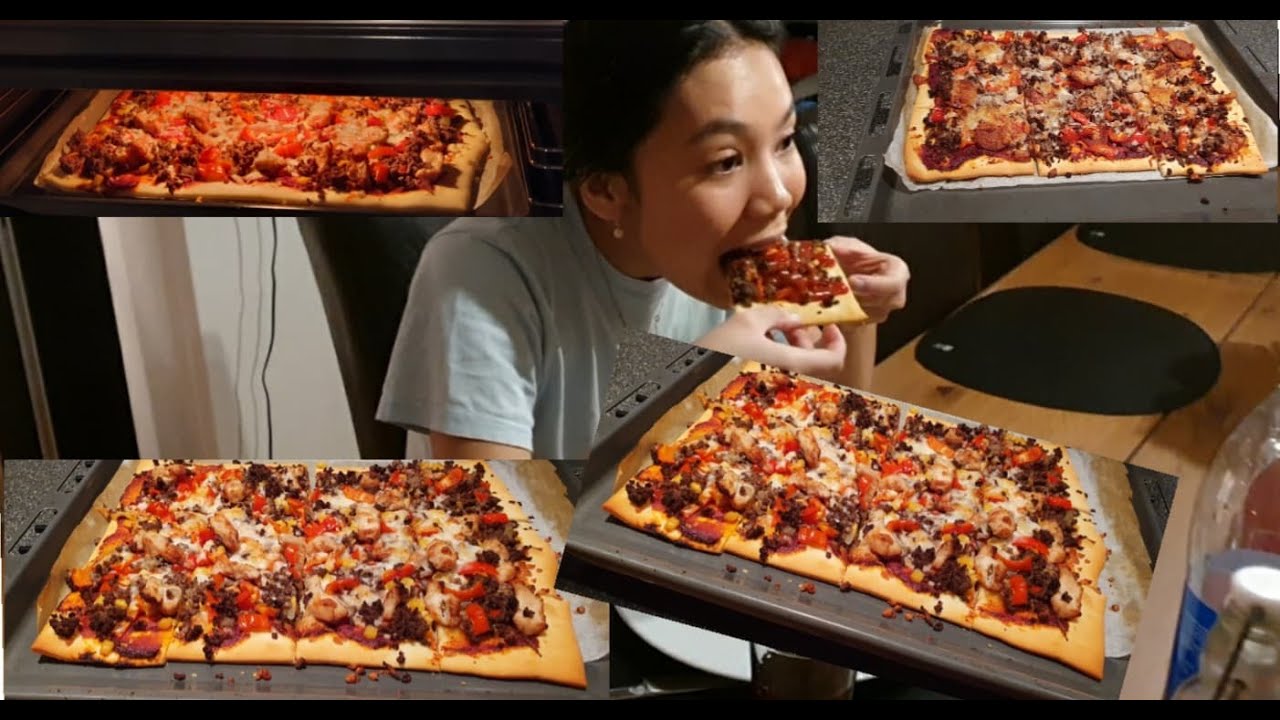 How To Make Pizza ???Home Made Pizza Whole Family In The Making, Pizza ...