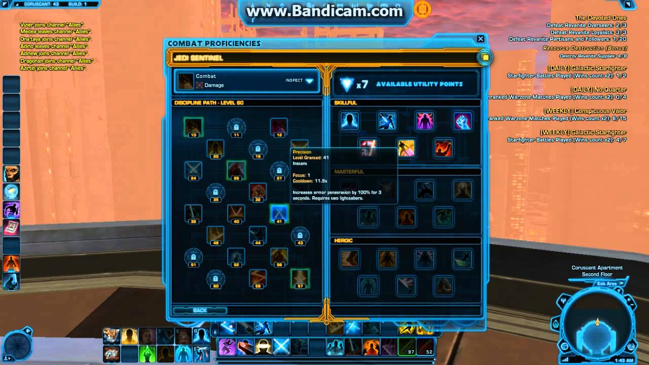 SWTOR Sentinel Utitlity and Build guide. 3.0 - YouTube