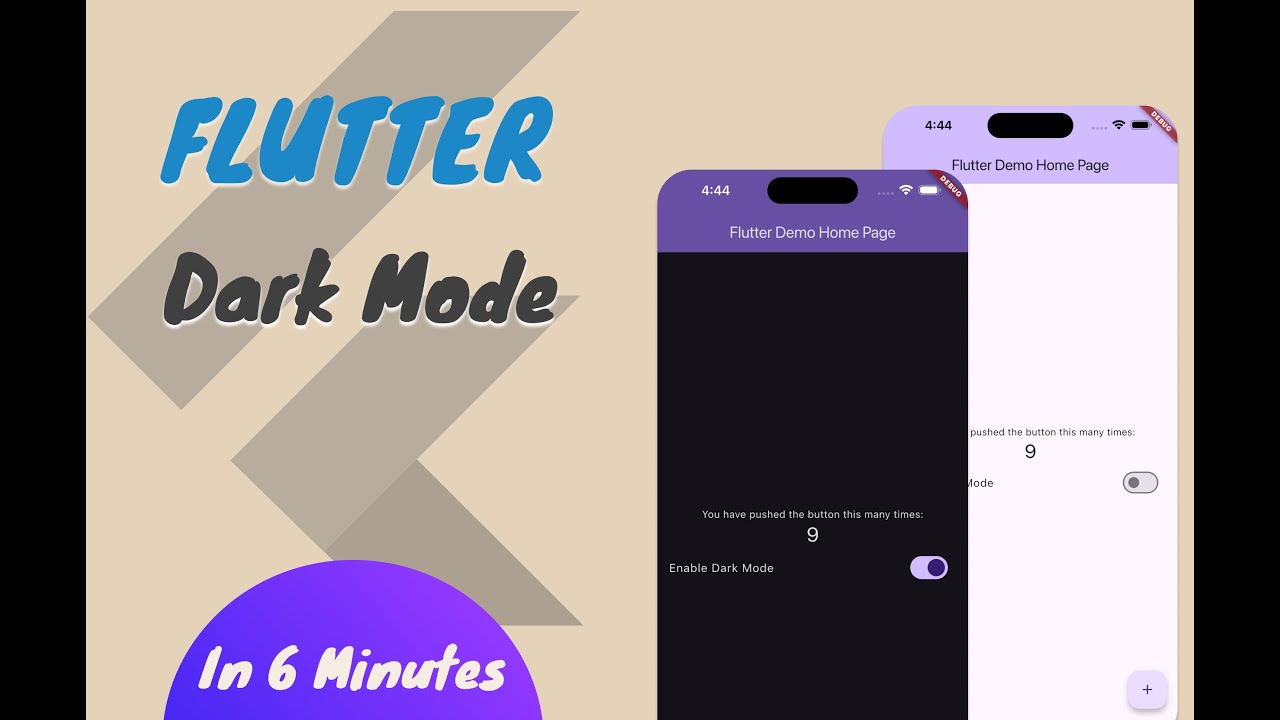 Flutter Dark Mode In 6 Minutes - YouTube