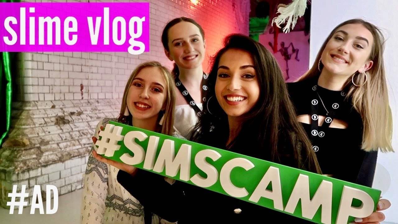 Playing With Slime + THE SIMS CAMP 2018 VLOG!! - YouTube