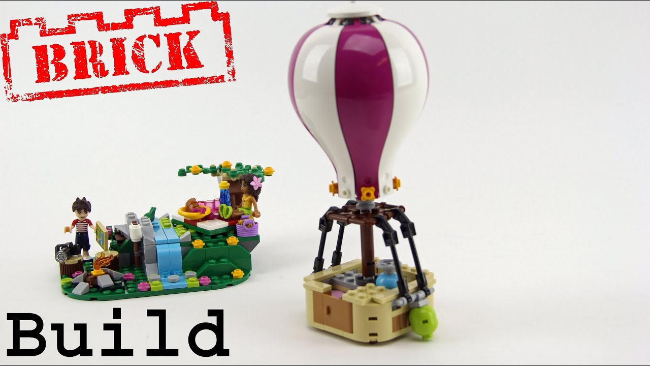 Build Lego Friends Heartlake Hot Air Balloon 41097 Timelapse - YouTube