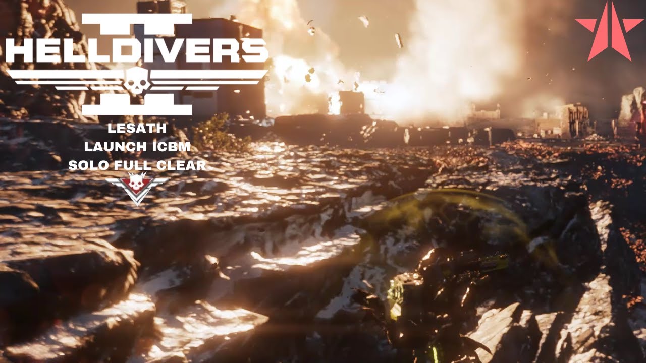 Helldivers 2 | Aggressive Gameplay | Lesath-Destroy Airbase | Solo Full ...