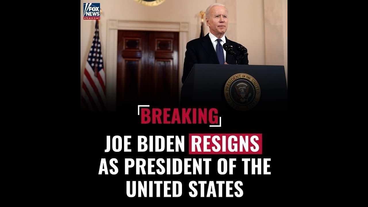BREAKING NEWS: United States President,Joe Biden has just resigned as ...