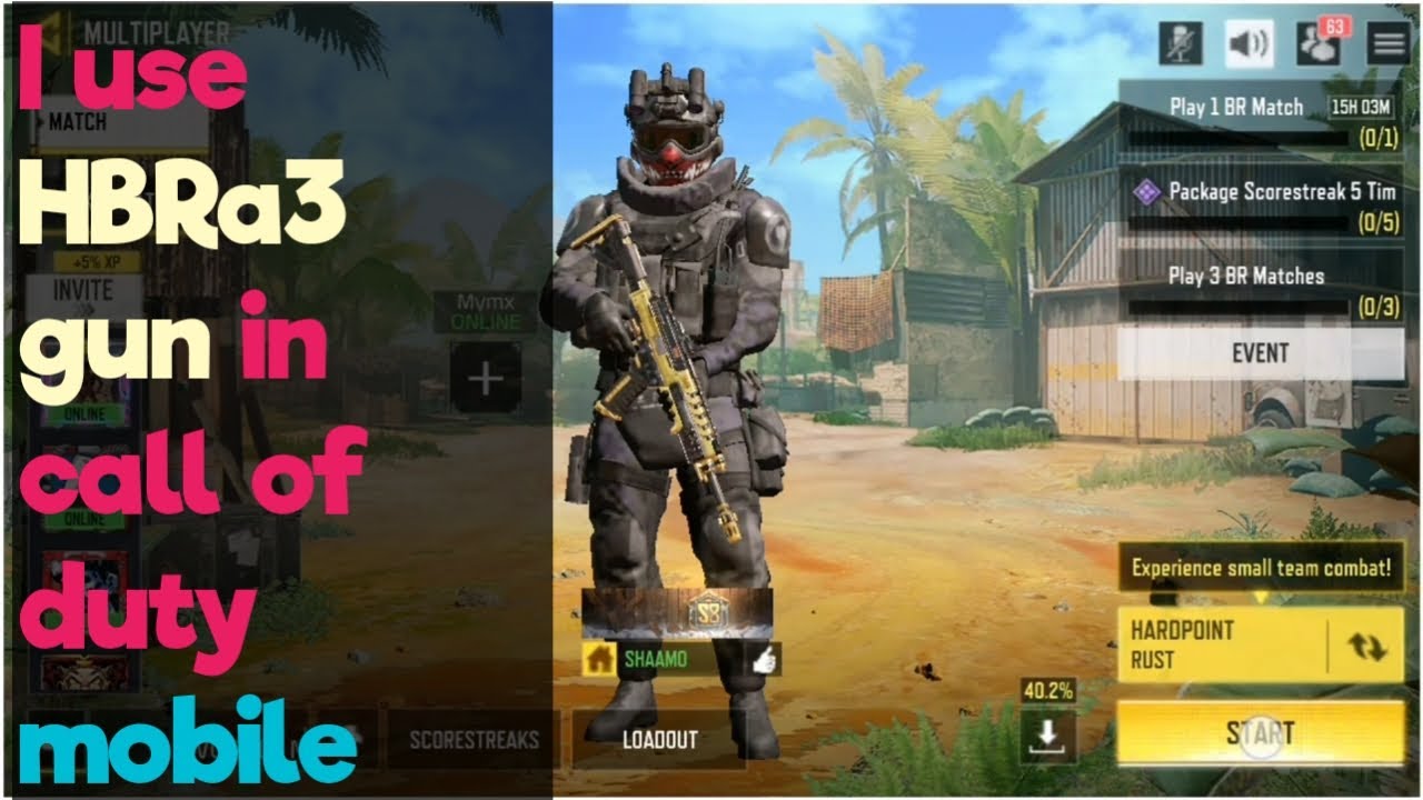 I use HBRa3 gun in call of duty mobile | cod game play | SHAAMO GAMING ...